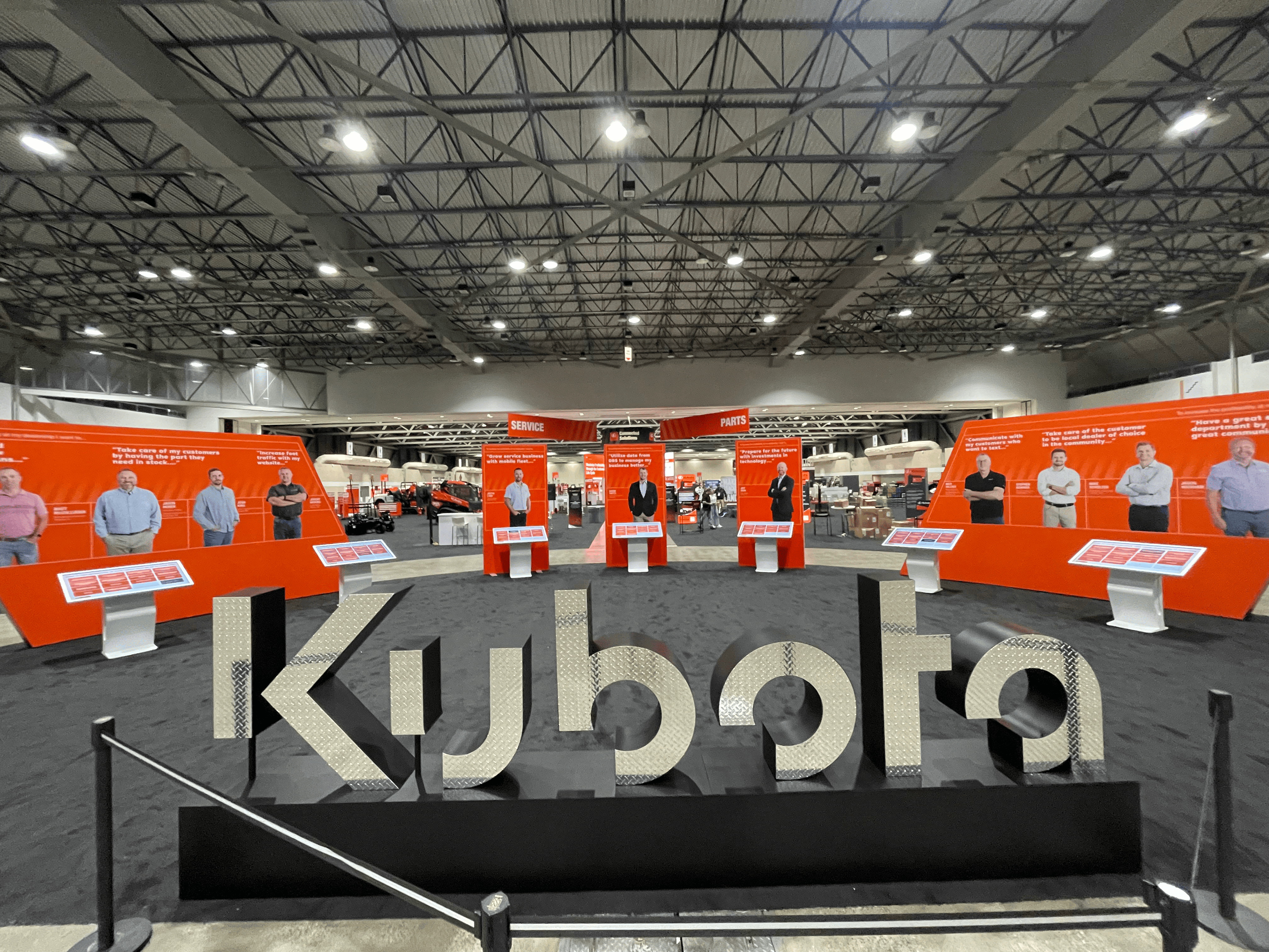 Interactive Touchscreens at Kubota Connect 2023